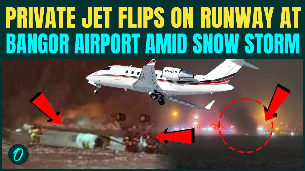 WATCH: Private Jet CRASHES, TURNS UPSIDE DOWN at - One News Page VIDEO