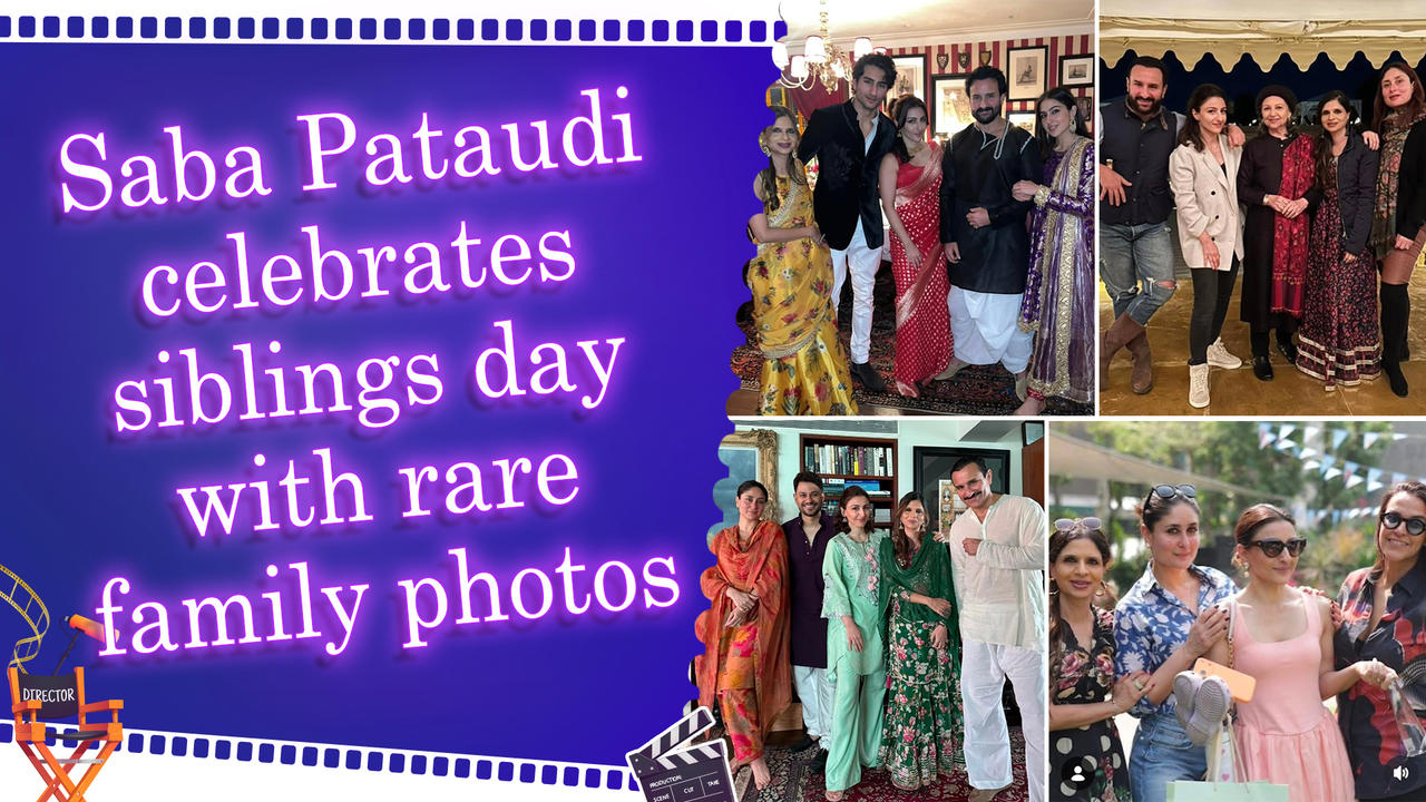 Saba Pataudi marks siblings day with nostalgic - One News Page VIDEO