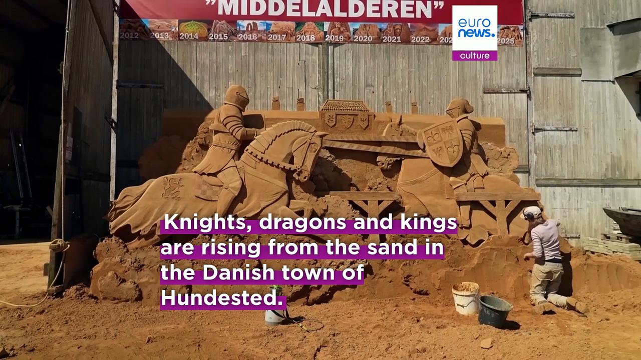 Sands of time: Denmark's sculpture festival goes - One News Page VIDEO