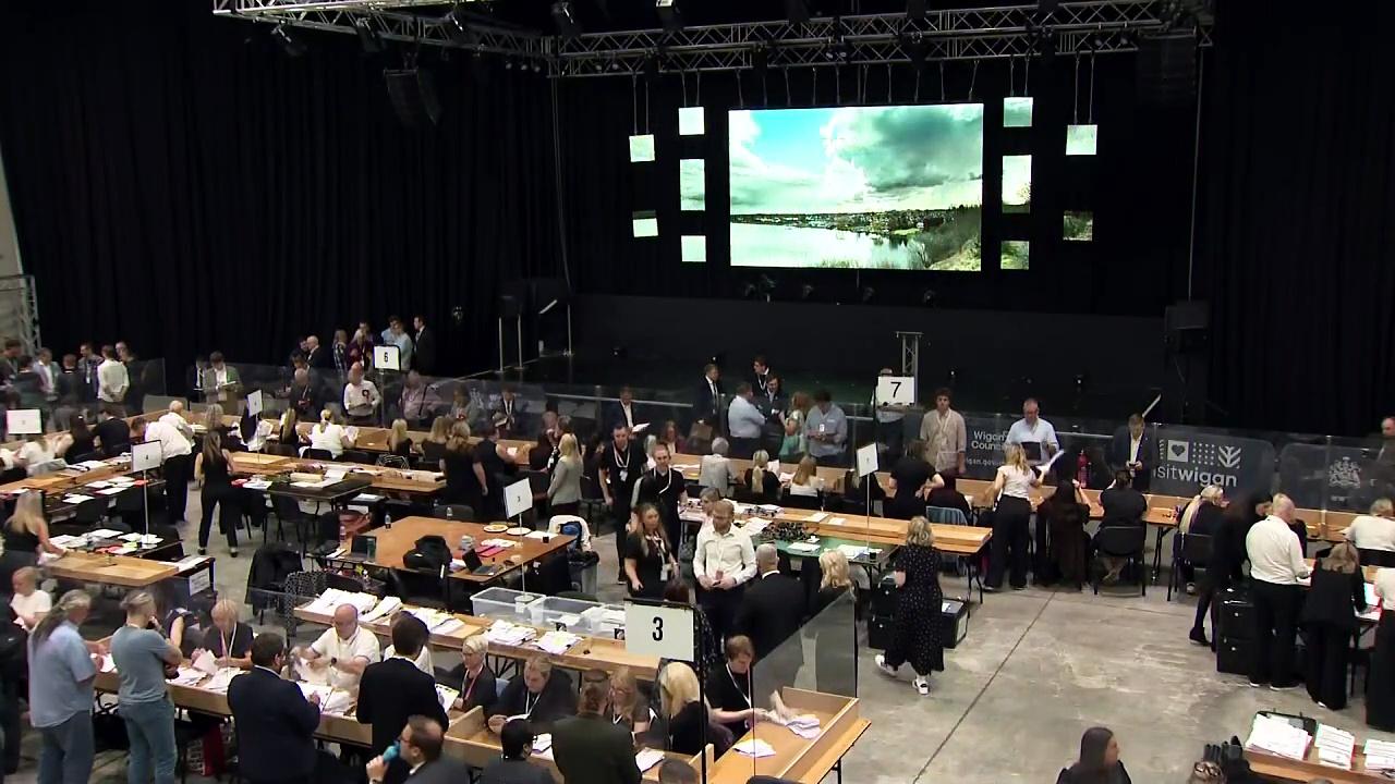 Makerfield by-election vote counting - One News Page VIDEO