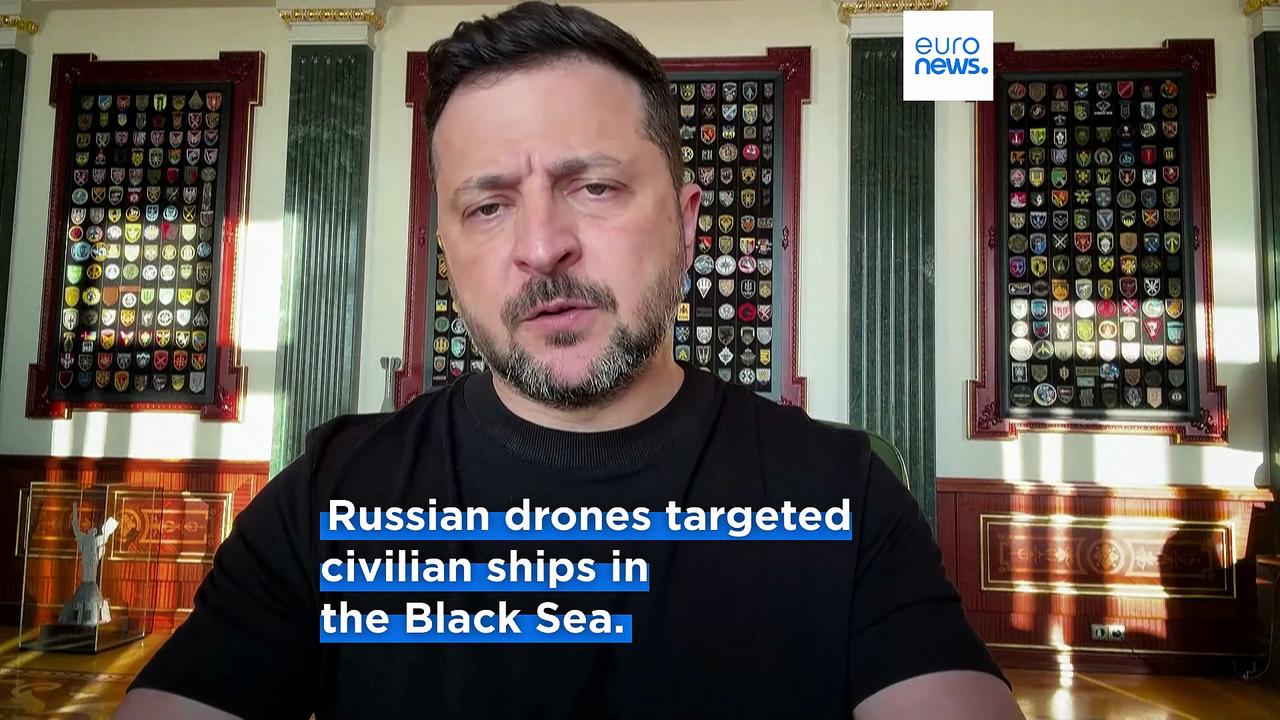 Russian drones hit two foreign-flagged civilian - One News Page VIDEO