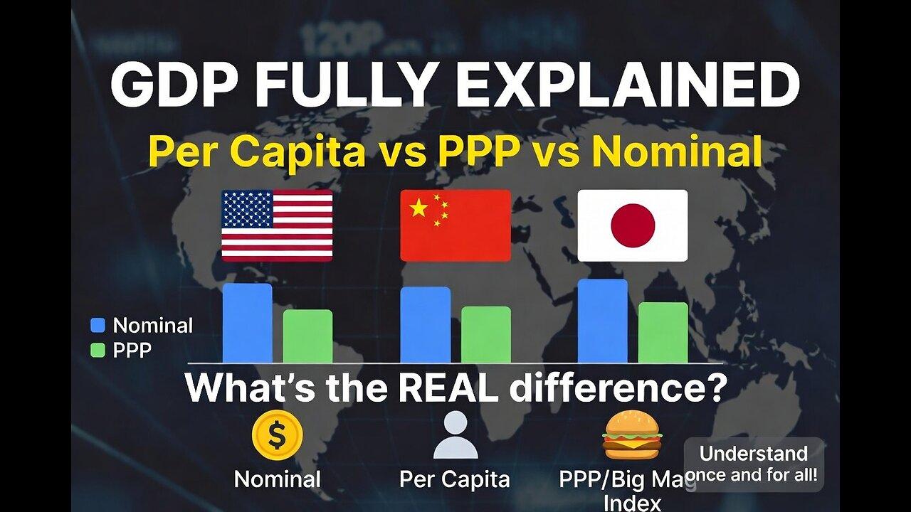 GDP Fully Explained: Per Capita, PPP, Nominal - One News Page VIDEO